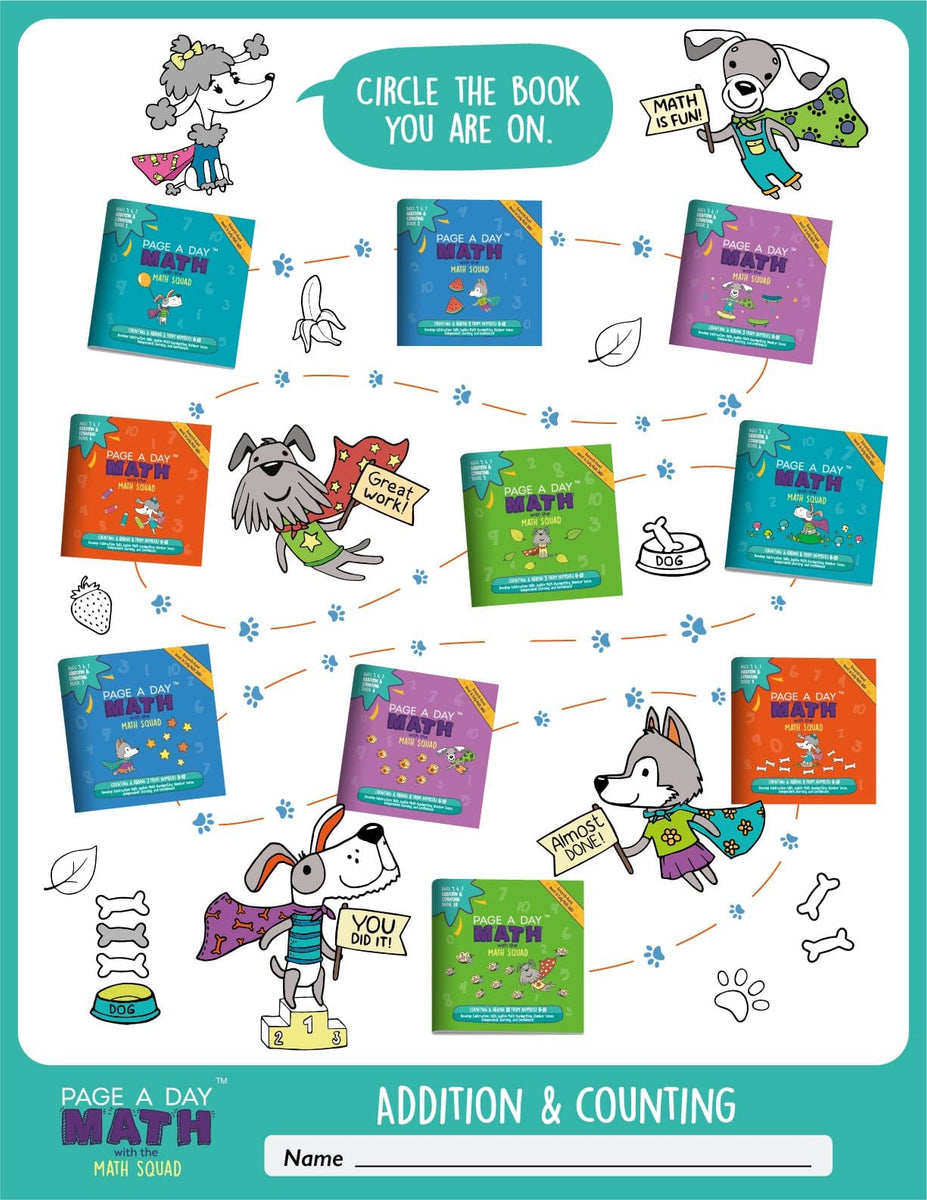 ADDITION for Kindergarten and 1st grade | adding to 10+10 – Page A Day Math