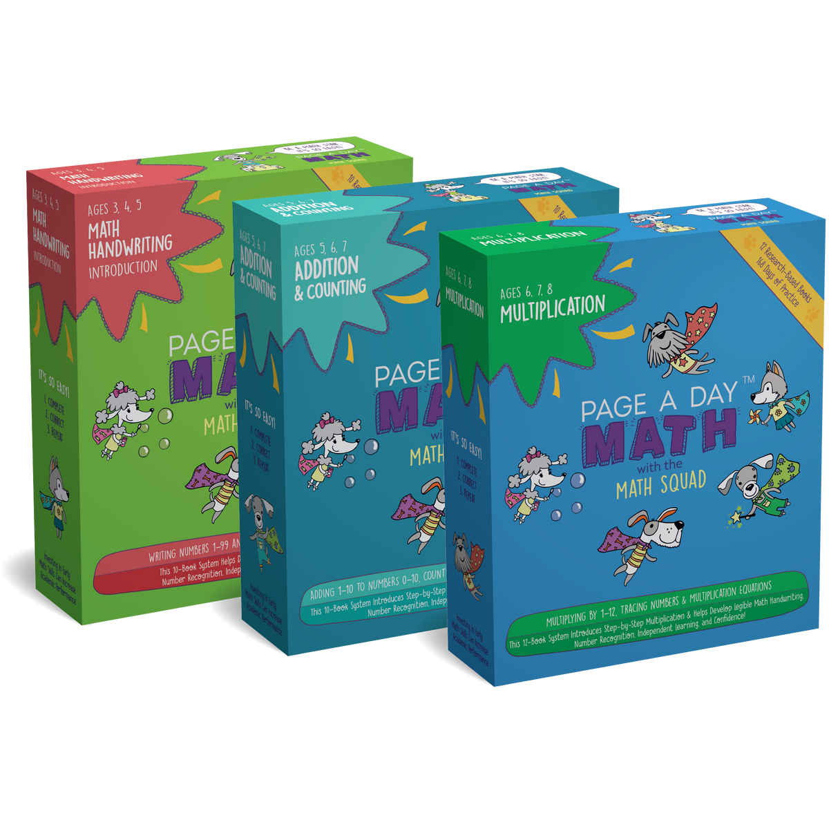 Homeschool BUNDLE | PRE-K MATH STARTER Kit - ADDITION Kit - MULTIPLICA ...