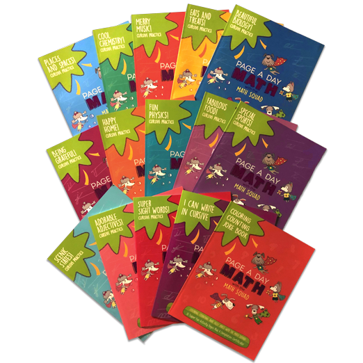 BUNDLE | 14 Cursive Handwriting Books – Page A Day Math
