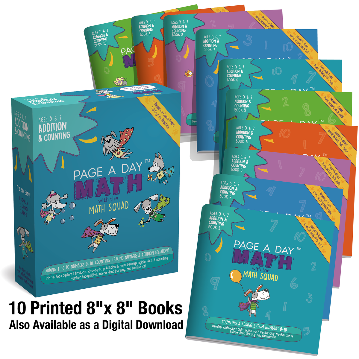 Homeschool BUNDLE | PRE-K MATH STARTER Kit - ADDITION Kit - MULTIPLICA ...