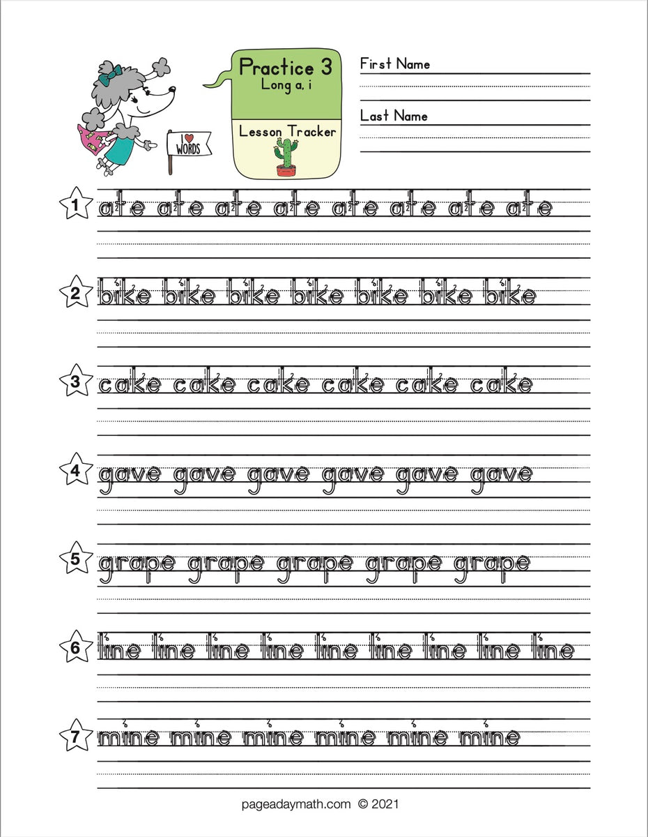 1st and 2nd Grade Spelling Words w/Handwriting Guides - FREE limited-t ...