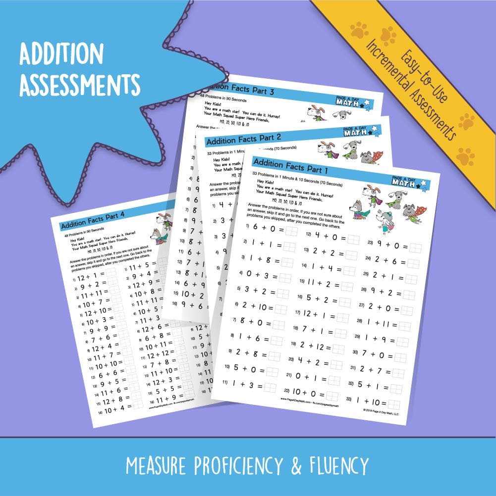 Bonus - ADDITION & MATH HANDWRITING, Part 1 – Page A Day Math