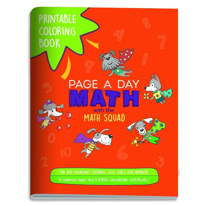 My First Counting Coloring Joke Book (ages 3+)| PageADayMath.com – Page ...