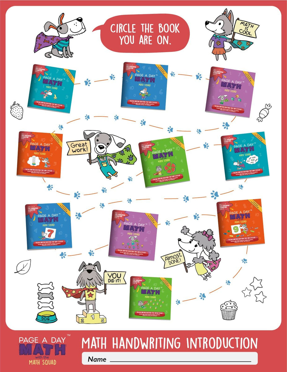 Progress Tracker for PRE-K MATH STARTER Kit – Page A Day Math