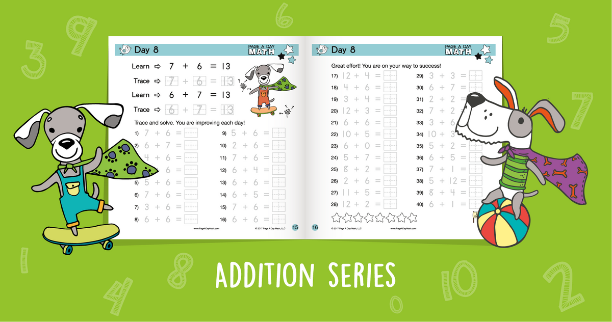 Addition | 12 workbooks – Page A Day Math