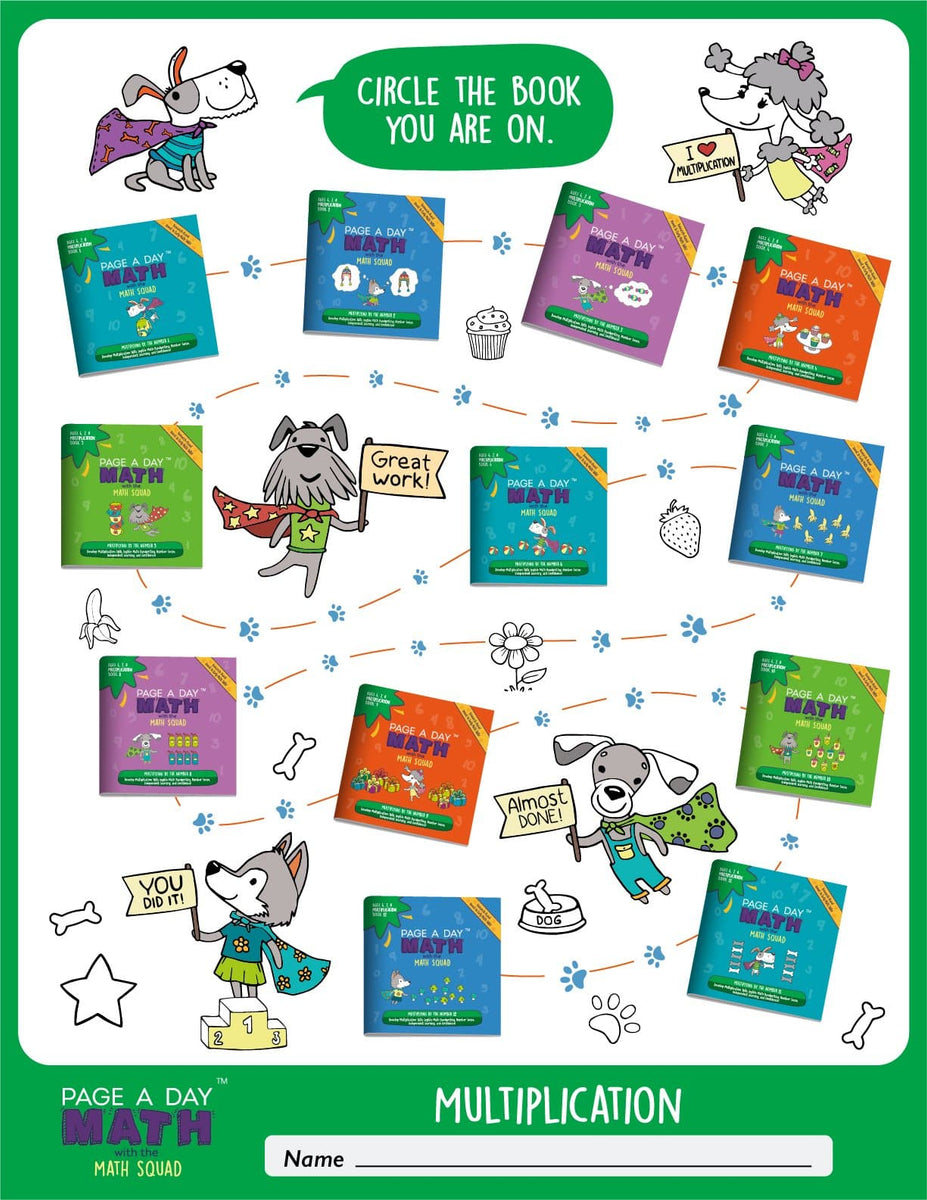 Bonus for the MULTIPLICATION KIT – Page A Day Math
