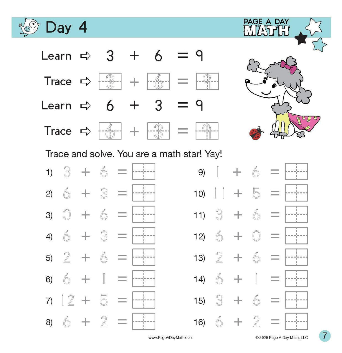 ADDITION | 12 Math Workbooks – Page A Day Math
