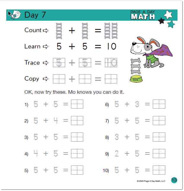 Kindergarten Addition Kit - Worksheets, Activities, Flashcards – Page A ...