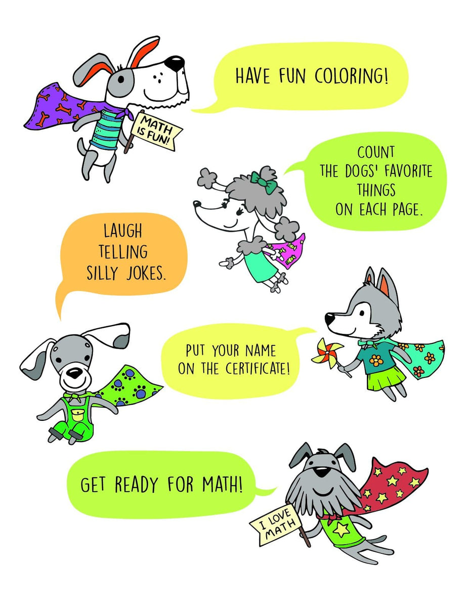 My First Counting Coloring Joke Book (ages 3+)| PageADayMath.com – Page ...