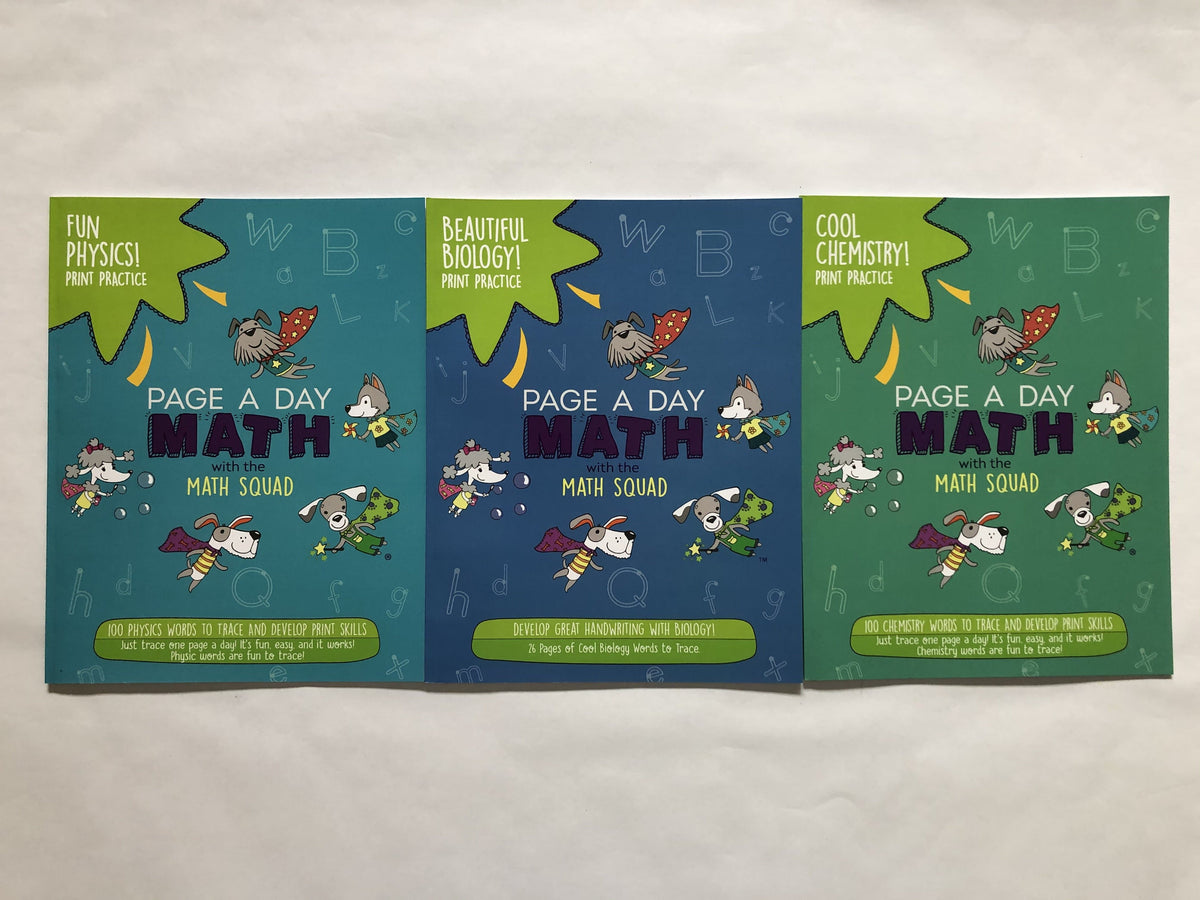 Science Handwriting Pack - Biology Handwriting Book, Chemistry ...