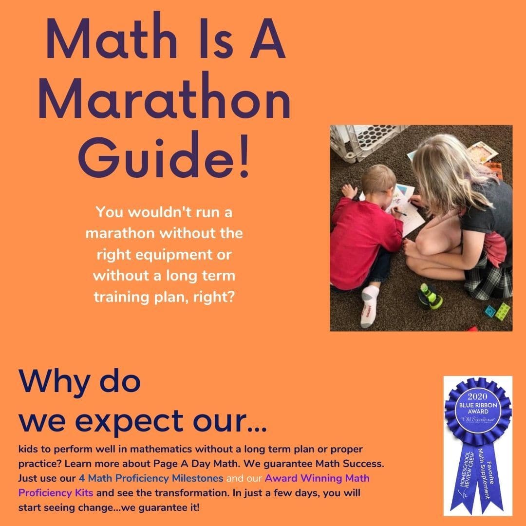 Math Is A Marathon Guide! – Page A Day Math