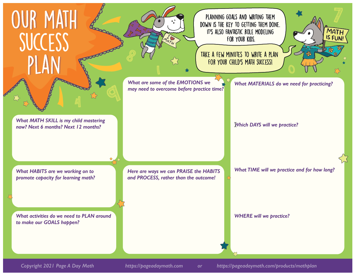 Math Success Plan – Page A Day Math