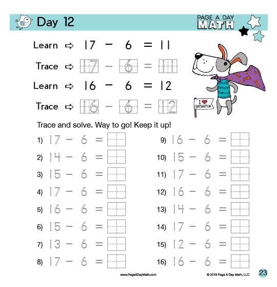 First Grade Subtraction Kit - Fun Subtraction Worksheets & Activities ...